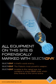 SelectaDNA Warning Poster (Laptop) | SelectaDNA