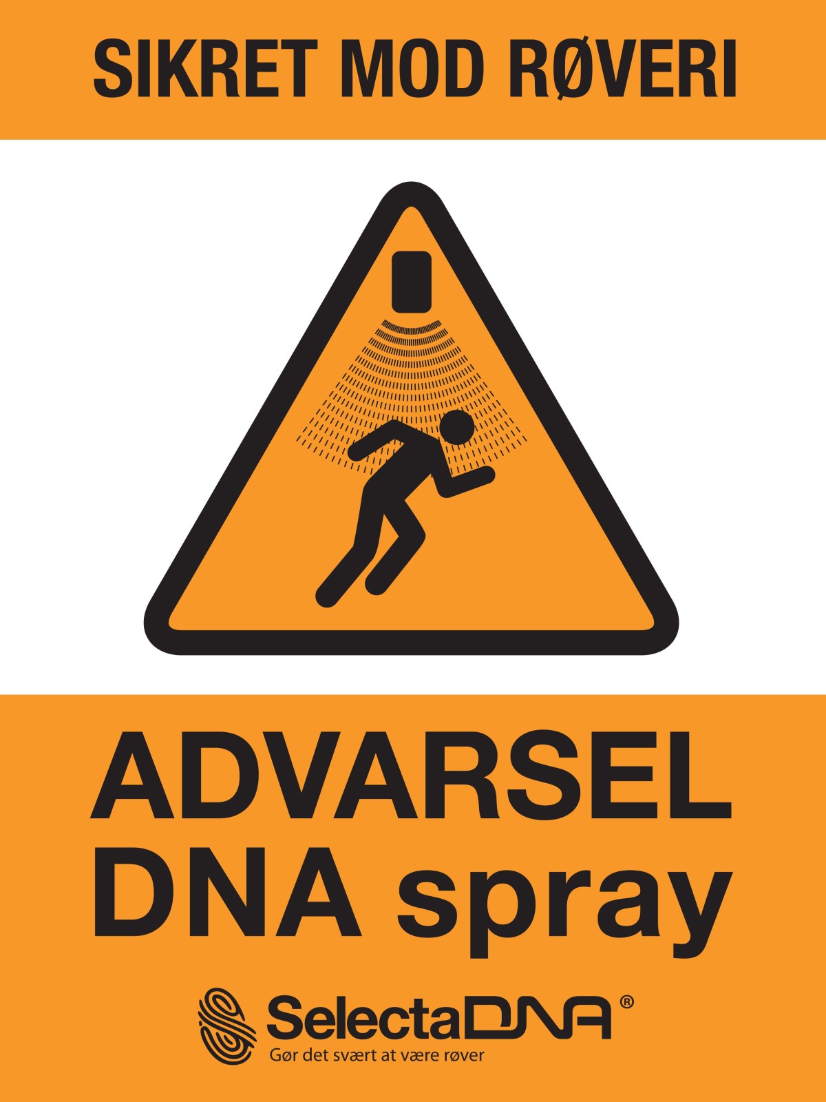 SelectaDNA Spray Advarselsskiltning | SelectaDNA